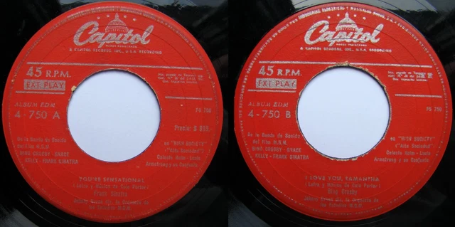 FRANK SINATRA BING Crosby You're Sensational 1956 Split 7" Megarare ...