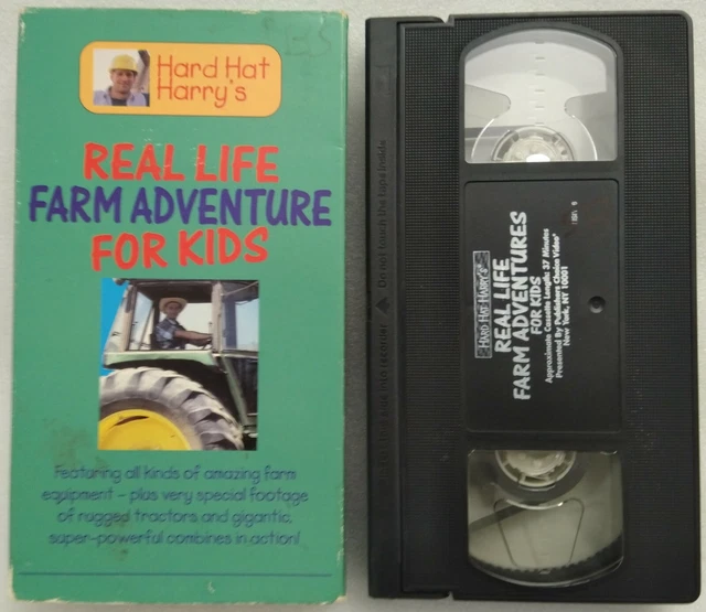 VHS HARD HAT Harry's Real Life Farm Adventure For Kids (VHS, 1995) £16. ...