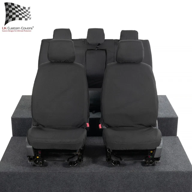 FORD RANGER RAPTOR Double Cab Front And Rear Seat Covers -2021 Black ...