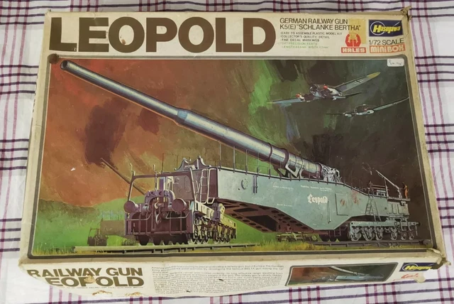 HASEGAWA 1/72 WW2 German Railway Gun K5(E) Leopold 31028 £59.99 ...