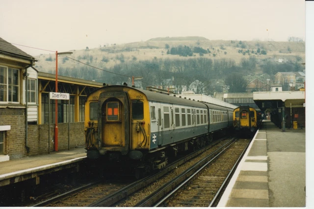 RAILWAY PHOTO EMU 1542 1501 @ Dover Priory for Western Docks 7/3/87 £0. ...