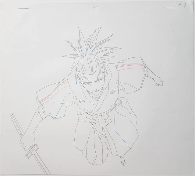 BLEACH ANIMATION PRODUCTION Cel Drawing Douga Genga: Renji - 4246 EUR ...