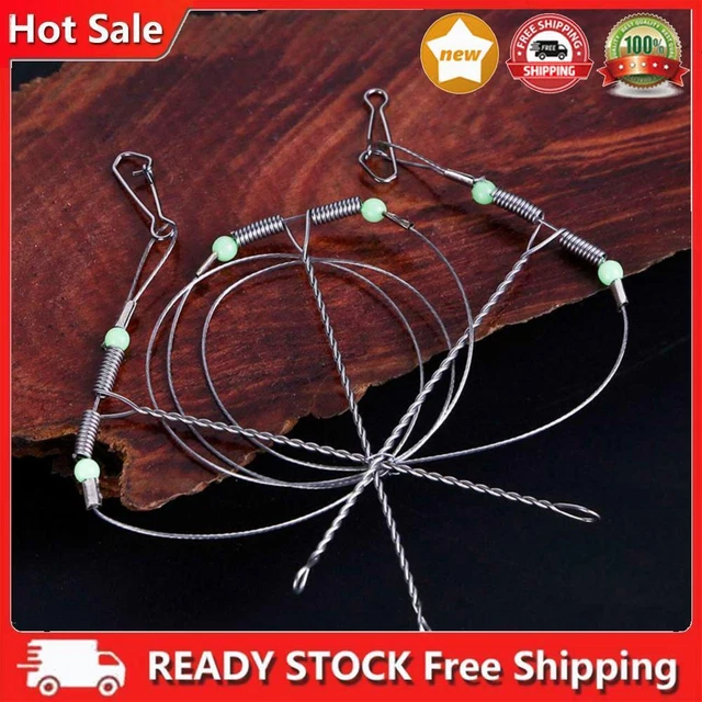 STAINLESS STEEL FISHING Rigs Line Swivel Hooks Balance Bracket (Type 2 ...