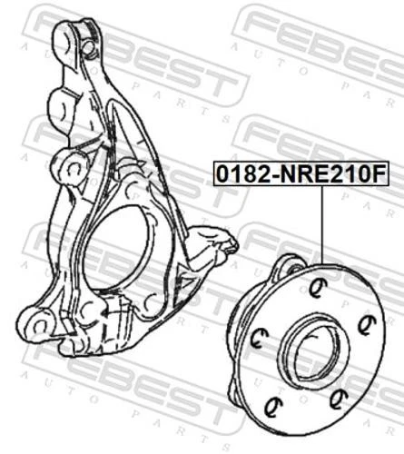 WHEEL HUB 0182-NRE210F FOR TOYOTA M20A-FXS/3ZR-FAE 2.0L 2ZR-FXE 1.8L ...