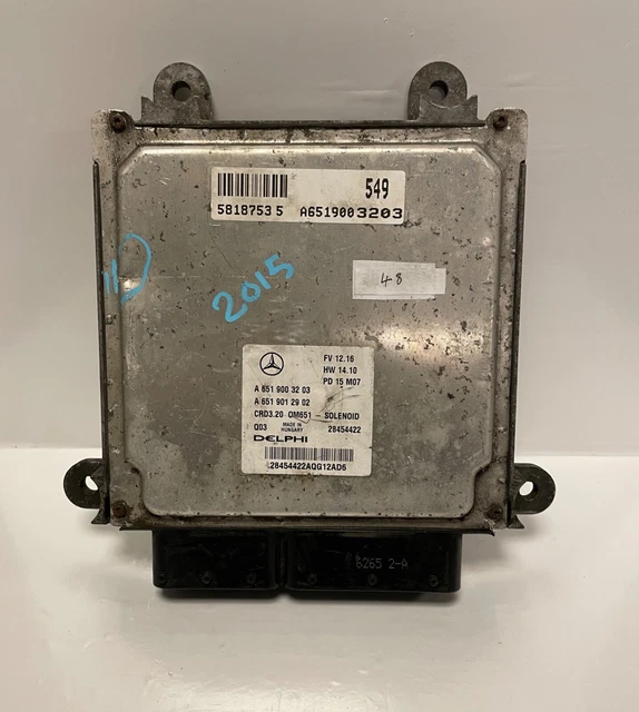 MERCEDES SPRINTER ENGINE ECU W906 2.1 Diesel A6519003203 / A6519012902 ...