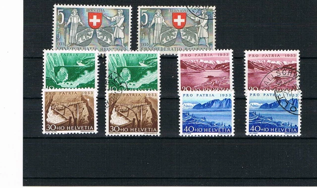 SWITZERLAND PRO PATRIA Michel Number 471 - 474 Mint And Postmarked $24. ...