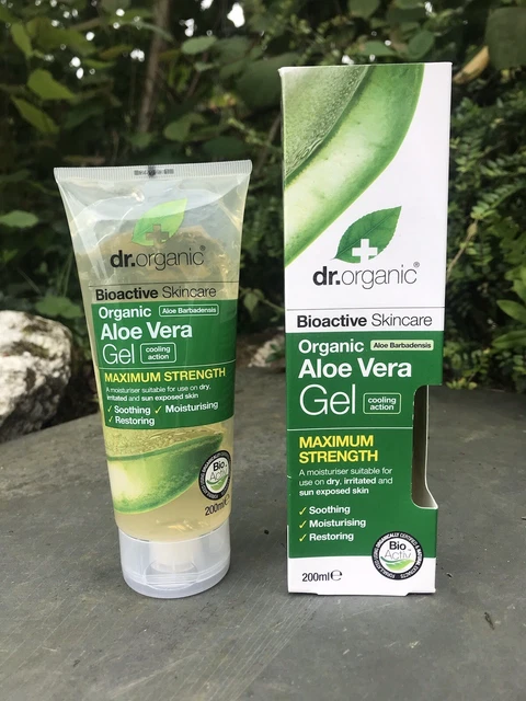 DR ORGANIC BIOACTIVE Aloe Vera Gel Maximum Strength 200ml NEW £6.20 ...