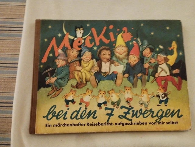 LIVRE ENFANT ANCIEN 1953 En Allemand Mecki Et Les 7 Nains EUR 49,95 - PicClick FR