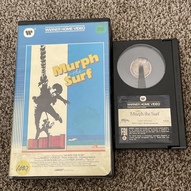 WARNER BETAMAX “NOT VHS” Murph the Surf 1975 Don Stroud Jewel Heist ...