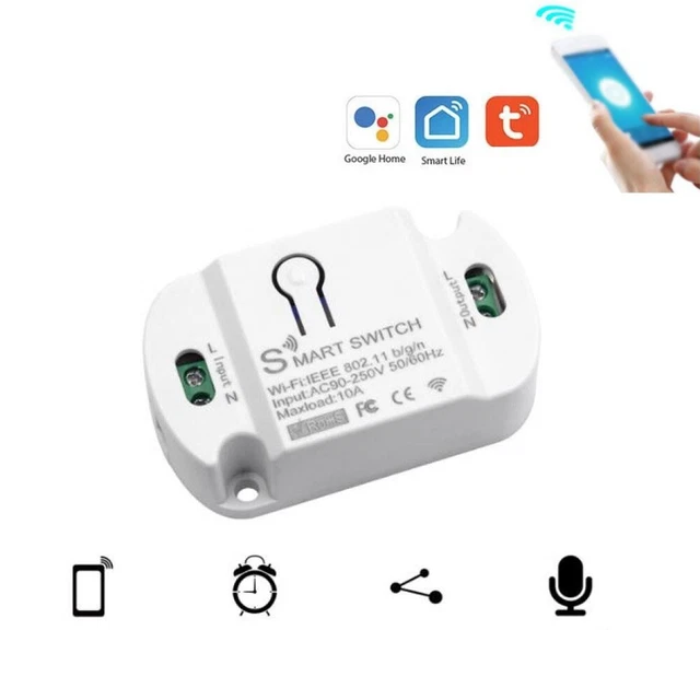 SMART LIFE APP Compatible 10A WiFi Switch for Desk Lamps and Coffee ...