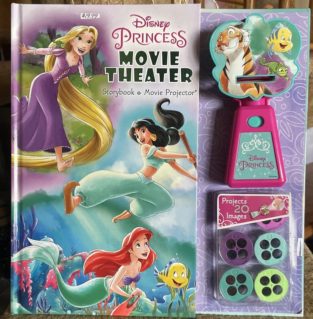 DISNEY PRINCESS MOVIE Theater Storybook Movie Projector Hardback Or DISNEY PRINCESS MOVIE Theater Storybook Movie Projector Hardback Or