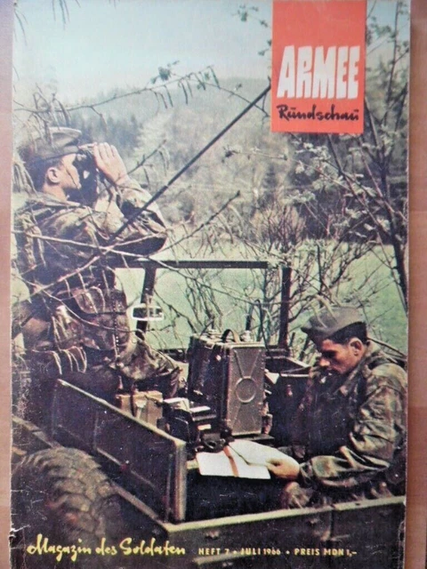 ARMEERUNDSCHAU 7 - 1966 Funker Pin-UP Vera Oelschlegel Judo Panzer ...