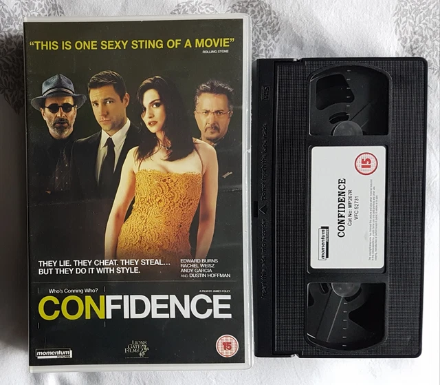 CONFIDENCE (VHS) BIG BOX - Edward Burns + Rachel Weisz + Dustin Hoffman ...