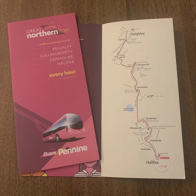 TEAM PENNINE (TRANSDEV) Great Northern Line route bus timetable Sep ...