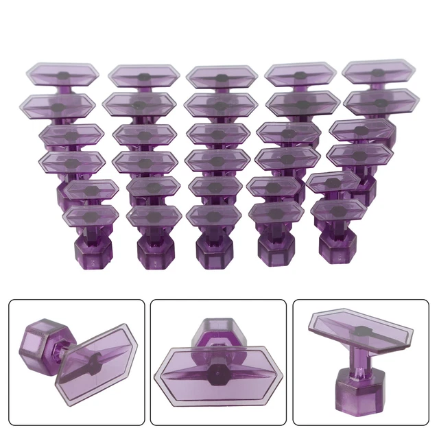 30X PURPLE PULLER Tabs Paintless Dent Repair Tabs Glue Pulling Tabs Kit ...