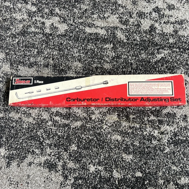 SNAP-ON TOOLS CARBURETOR Distributor Adjusting Set Wrench Sockets ...