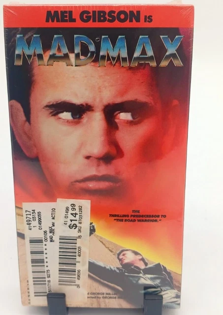 MAD MAX VHS Mel Gibson 1979 Brand New Factory Sealed Vestron Video ...