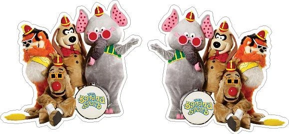THE BANANA SPLITS STICKERS 70's cartoon wacky races Car Motorbike Decal ...