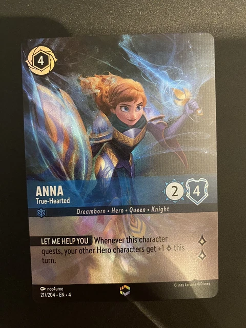 ANNA TRUE-HEARTED - Enchanted (mint condition) / Disney Lorcana EUR 225 ...