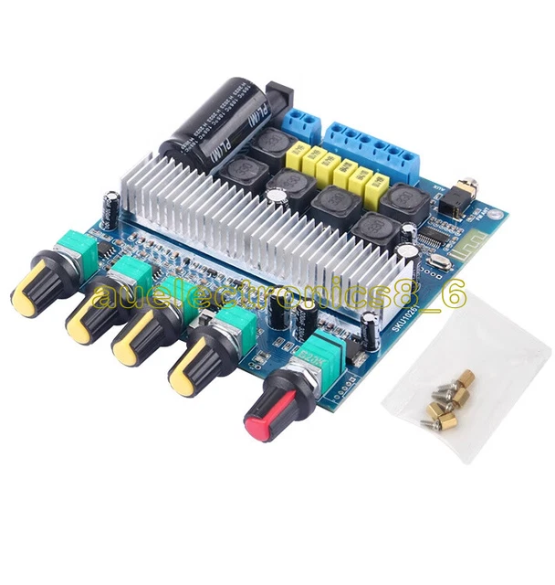 BLUETOOTH 5.0 TPA3116D2 Digital 2.1 DC 12-24V Audio Amplifier Board ...
