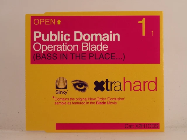 PUBLIC DOMAIN OPERATION BLADE (K65) 3 Track CD Single including Picture ...