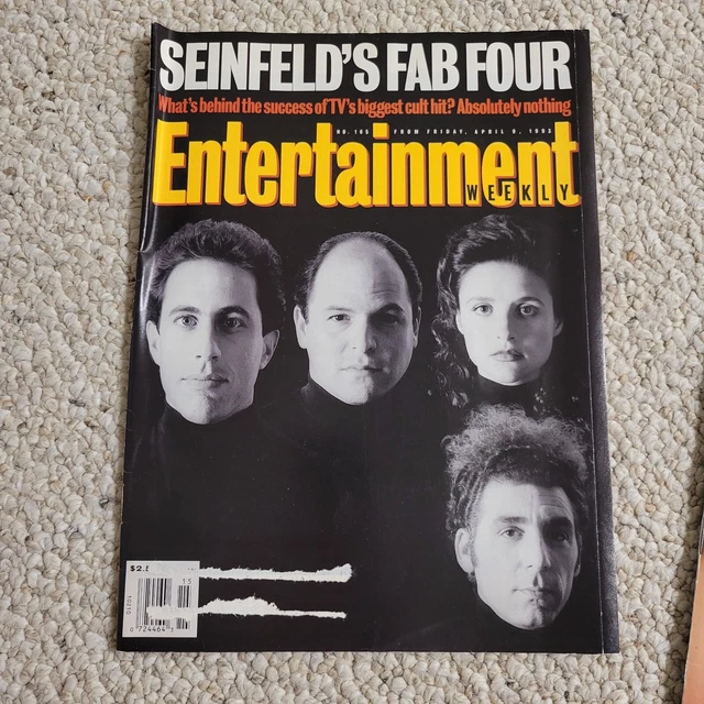 ENTERTAINMENT WEEKLY SEINFELD'S Fab Four April 9, 1993 No. 165 $12.00 ...