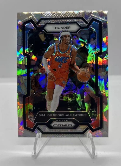 2023-24 PANINI PRIZM Shai Gilgeous-Alexander ARGENT CRAQUÉ GLACE PRIX ...