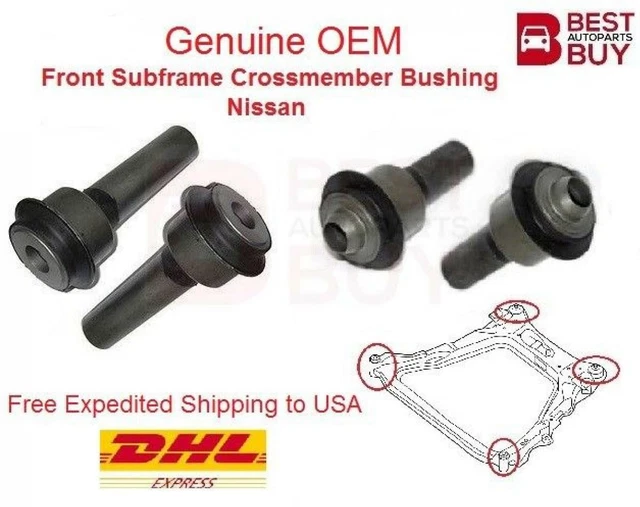 GENUINE ENGINE CRADLE Front Subframe Crossmember Bushing For Nissan X ...