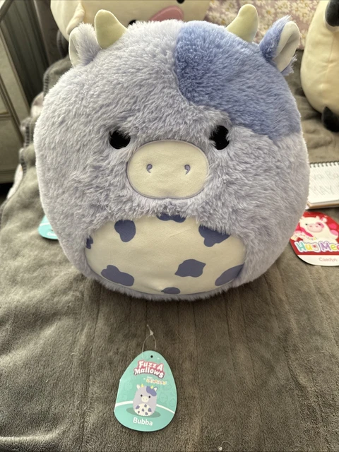 SQUISHMALLOWS BUBBA THE Lilac Cow Spotted Tummy Toy 7.5-inch BNWT ...