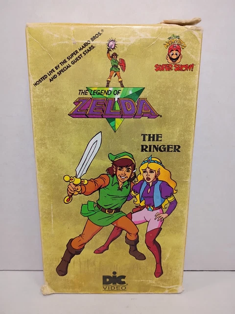 NINTENDO THE LEGEND of Zelda The Ringer Mario Bros Super Show VHS Tape ...