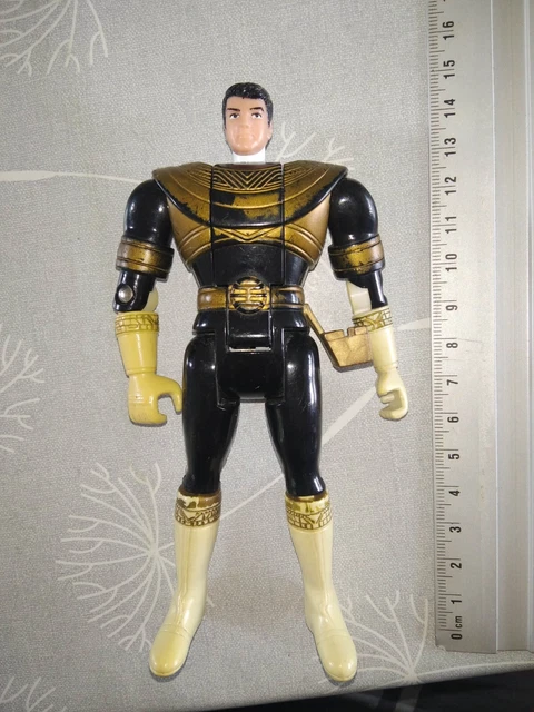 POWER RANGERS ZEO - BANDAI 1996 vintage - auto morphin flip head BLACK ...