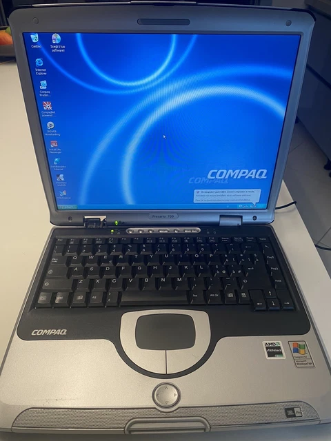 HP COMPAQ PRESARIO 700 14,1" AMD DURON 1,20 GHz 240 MB RAM 20GB HDD ...