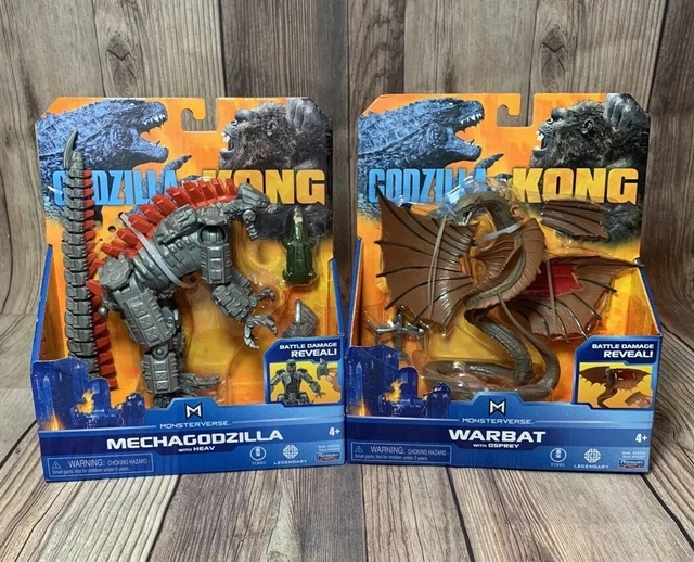 GODZILLA VS KONG 6" Mechagodzilla & Warbat by Playmates Monsterverse ...