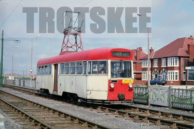 35MM SLIDE BLACKPOOL Transport Single Decker Tram Strassenbahn 5 1985 Original £3.99 - PicClick UK