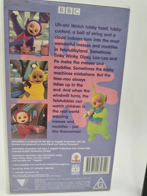 TELETUBBIES (VHS, 1998) Uh-oh! Messes And Muddles BBC ABC Kids Video ... TELETUBBIES (VHS, 1998) Uh-oh! Messes And Muddles BBC ABC Kids Video ...