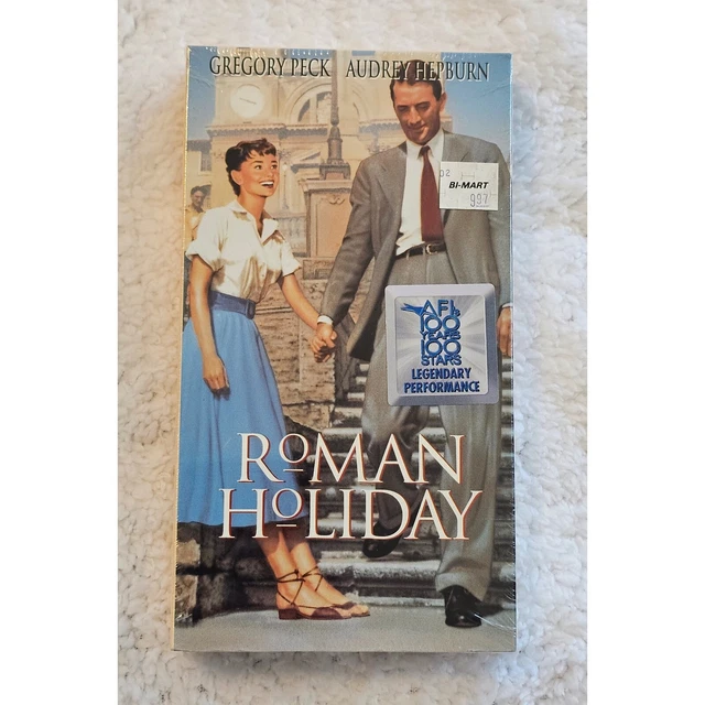 ROMAN HOLIDAY VHS Gregory Peck Audrey Hepburn Eddie Albert B&W Sealed £ ...