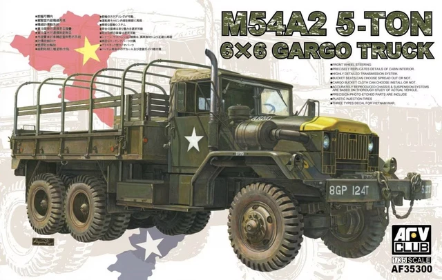 AFV 1/35 35300 M54A2 5-ton 6x6 Cargo Truck Model Truck Kit £50.34 ...