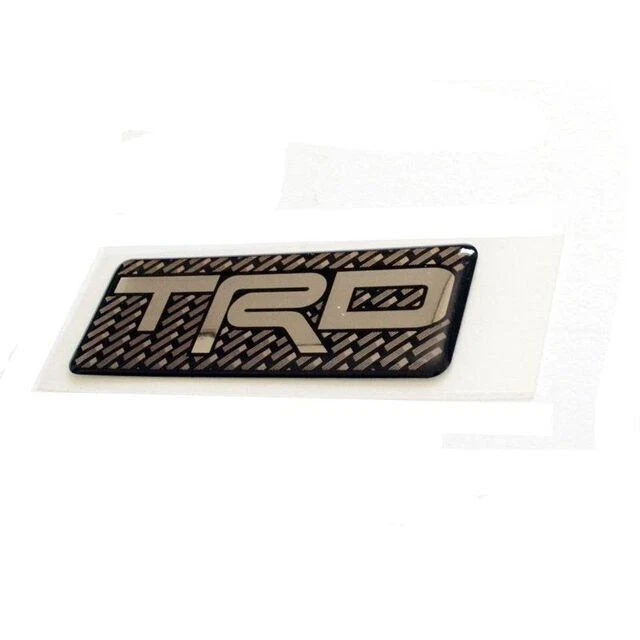 OEM GENUINE TOYOTA "TRD" Emblem Decal 3D Carbon Fiber Look PTR26-17640 ...