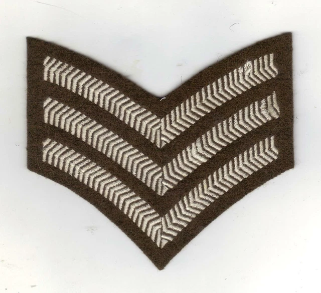 BRITISH ARMY COLOUR/STAFF Sergeant Insignia For No 2 Dress Unpadded ...