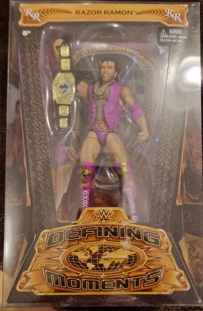 WWE DEFINING MOMENTS Razor Ramon Mattel Wrestling Figure brand new MOC ...