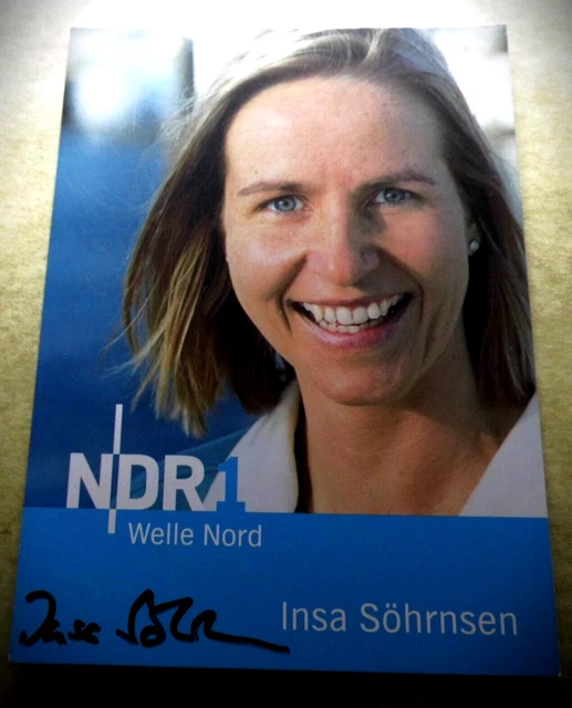 INSA SÖHRNSEN - Deutsche Moderatorin - NDR 1 - WN - Karte mit Original ...