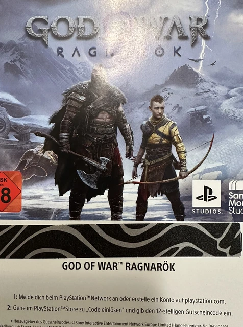 GOD OF WAR Ragnarök GOW Code Game Code - PS5 Playstation 5 - Digital ...