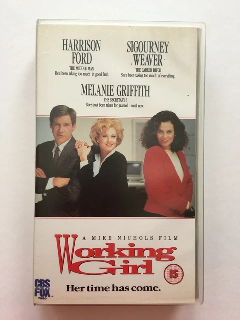 Working Girl Vhs Vidio Tape Harrison Ford Sigourney Weaver Melanie