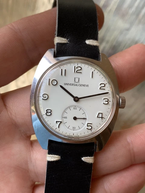 VINTAGE UNIVERSAL GENEVE Ferrovie Dello Stato Italian Railways Mens ...