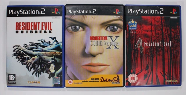 RESIDENT EVIL PS2 Game Bundle - Resident Evil 4 | Outbreak | Code Veronica £27.99 - PicClick UK