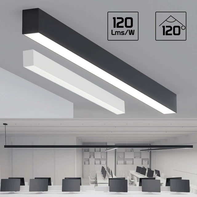 4/5/6/8FT 3CCT PENDANT LED Linear Light Dimmable Linkable Modern Office ...