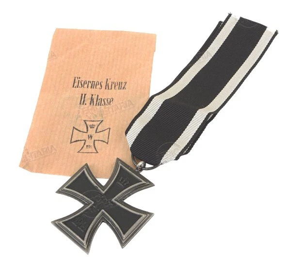 WW1 GERMAN IRON Cross Second Class & Ribbon + Stamped Bag World War 1 1914-1918 £55.99 - PicClick UK