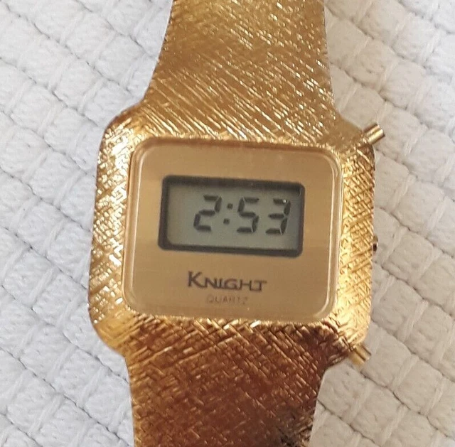 ULTRA RARE VINTAGE Knight Quartz LCD Bracelet Watch £39.00 - PicClick UK