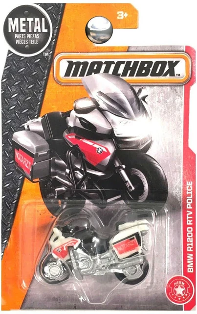 MATCHBOX METAL BMW R1200 Rtv Police Bike 1:64 Scale $14.99 - PicClick AU