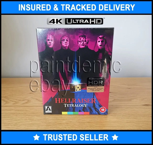 HELLRAISER TETRALOGY 4-FILM Box Set - 4K Blu-ray - Brand New - FAST ...
